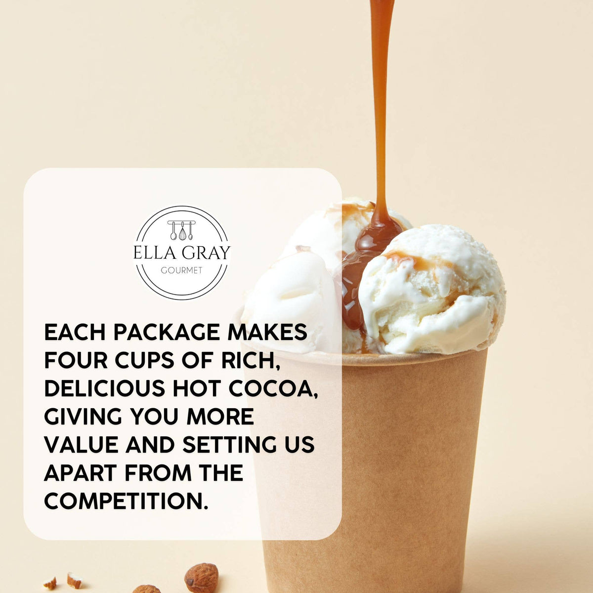 Salted Caramel Hot Cocoa - Ella Gray Gourmet – Painted Door on Main